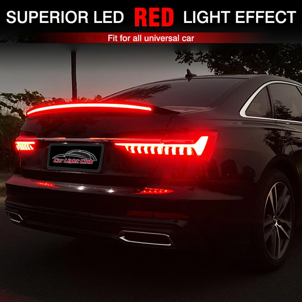 Led Spoiler Lights Turn Signal Red LED Strip Brake Light Universal ...